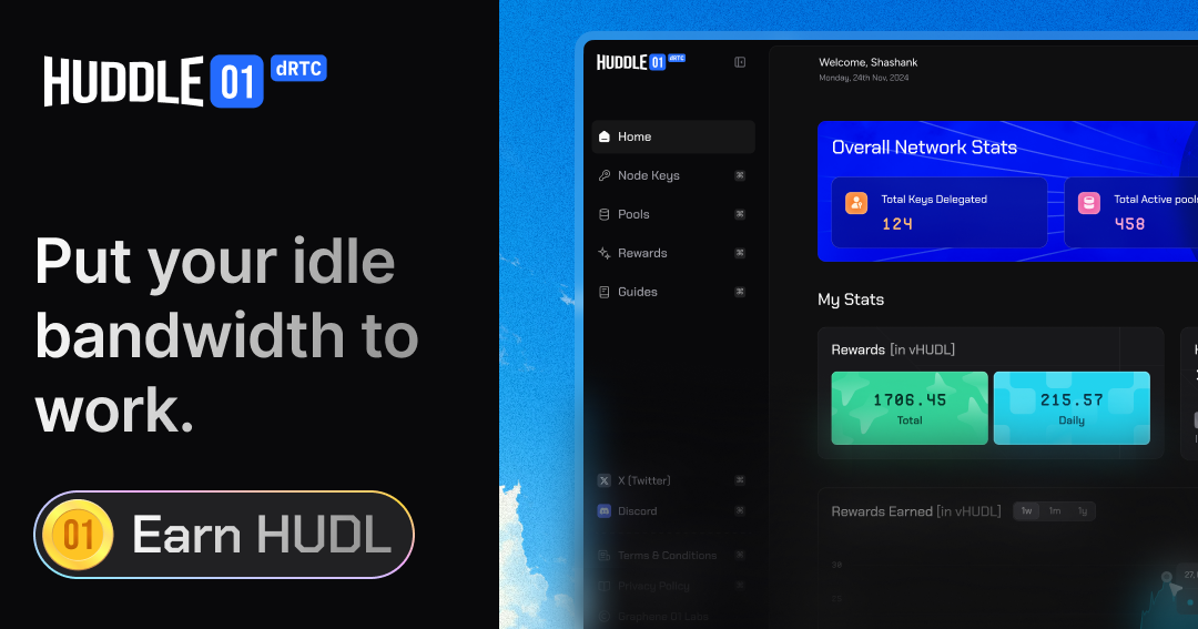 Huddle01 | Network Dashboard